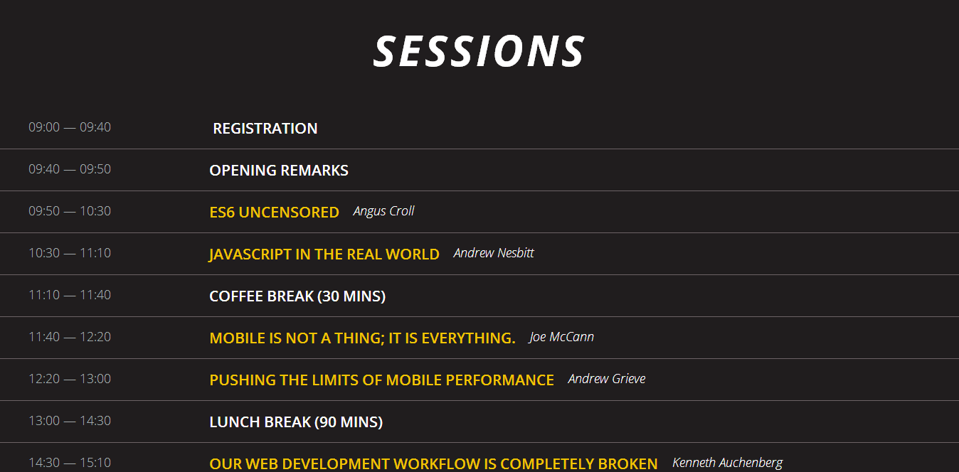 16 Inspiring Event Page Designs — SitePoint