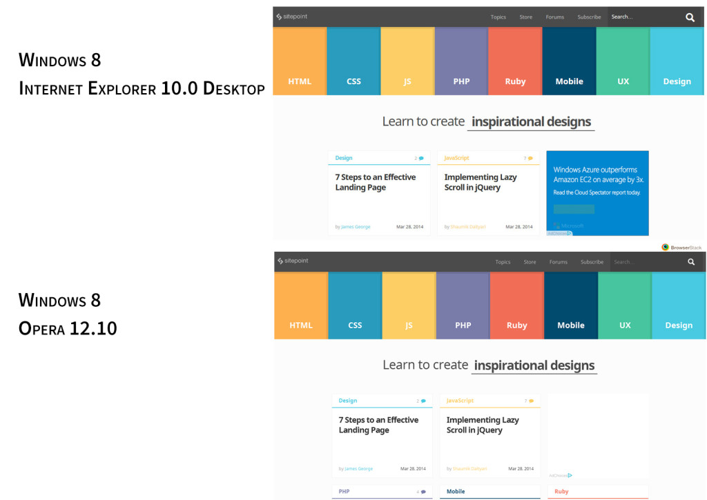 Browser Testing with Modern.IE - SitePoint