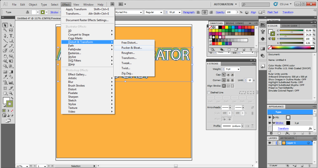 Adobe Illustrator: Exploiting the Transform Effect — SitePoint