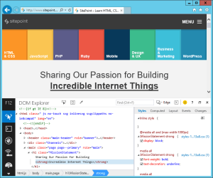 Easy Internet Explorer Testing with RemoteIE — SitePoint