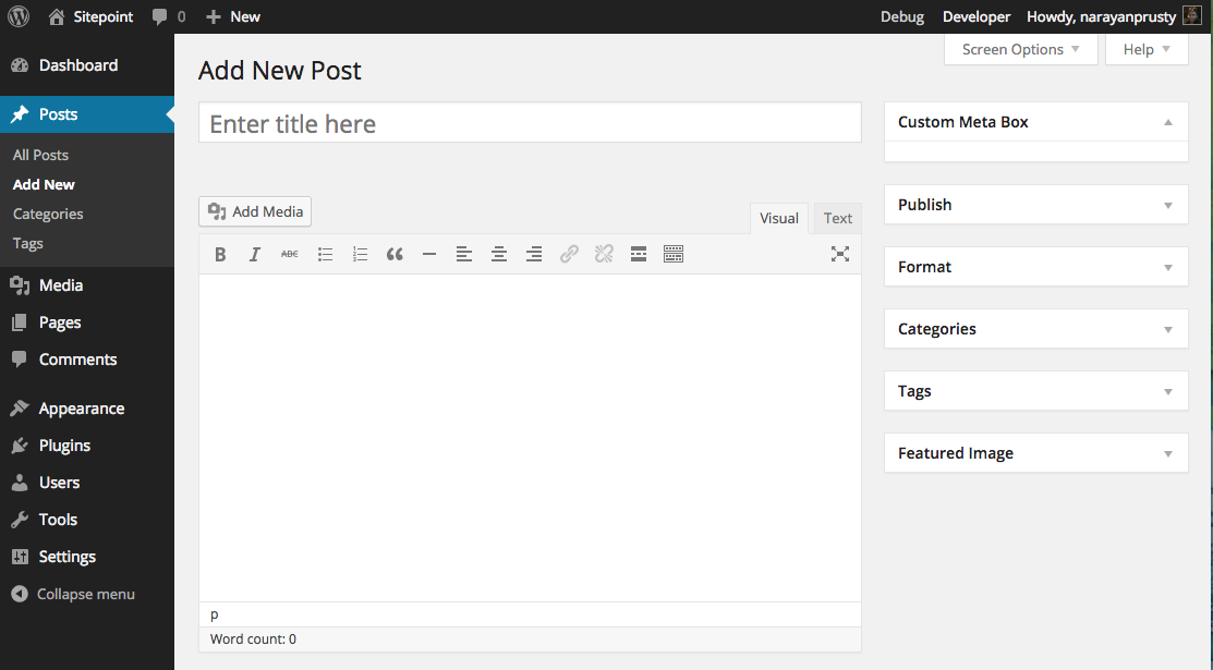 Adding Custom Meta Boxes To The Wordpress Admin Interface — Sitepoint