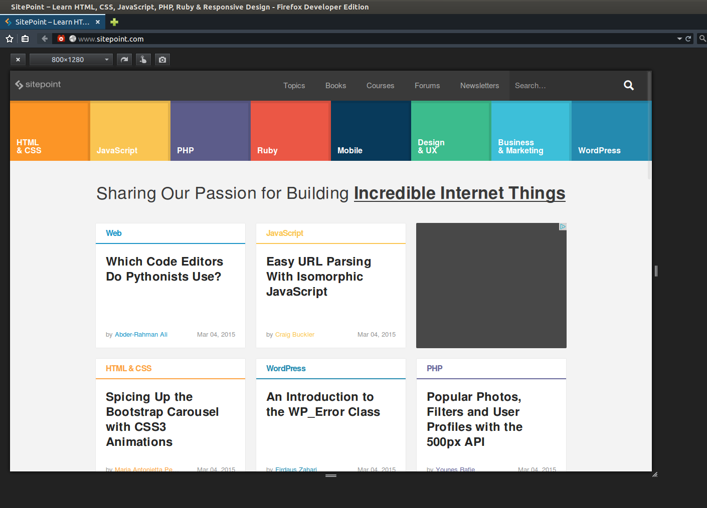 Debugging Mobile Websites With Firefox — Sitepoint