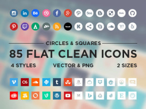 14 Hand-Picked, Free Social Icon Packs - SitePoint
