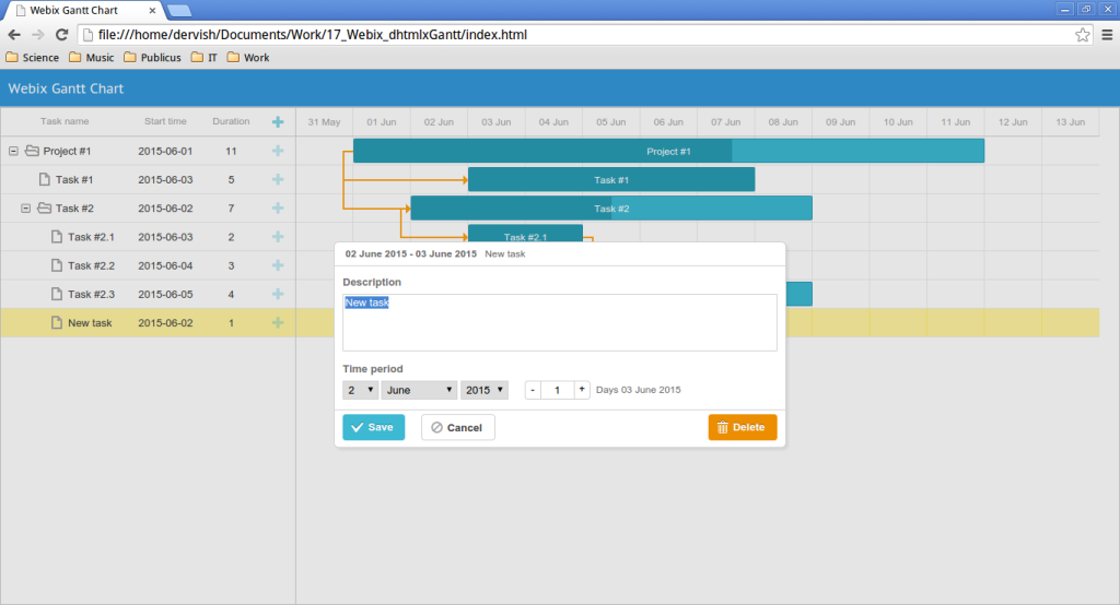 Making your own Gantt chart with Webix — SitePoint
