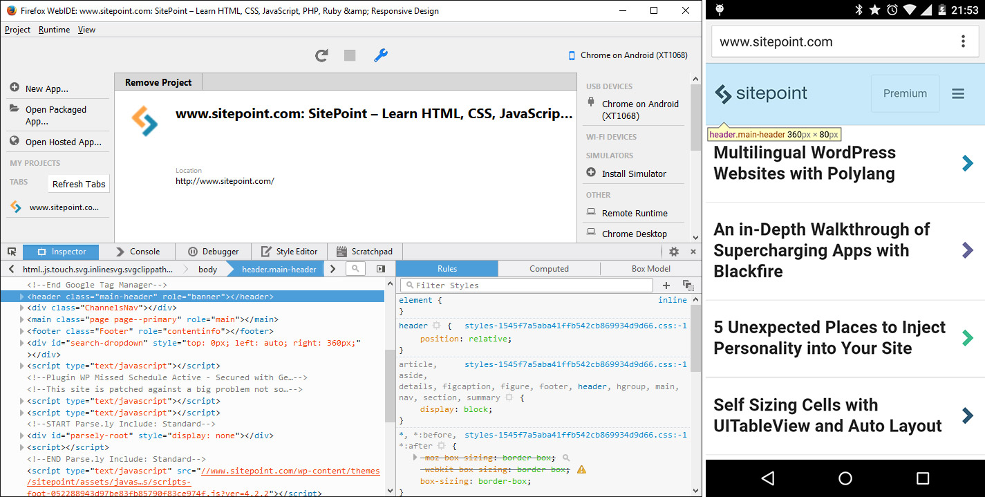 Remote Debugging for Front-End Developers — SitePoint