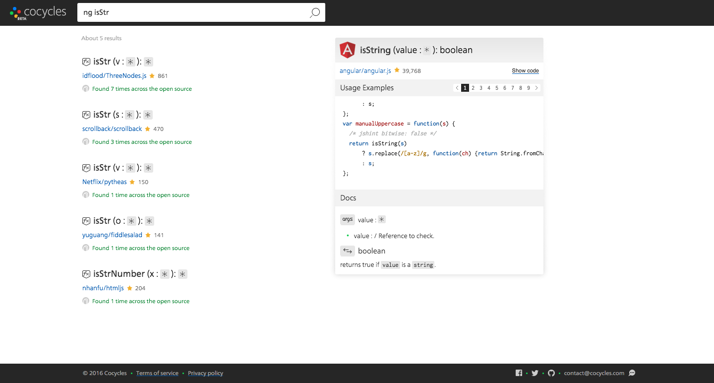 Find JavaScript Code Snippets by Functionality with Cocycles — SitePoint