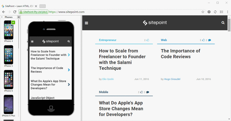 Blisk: Your Next Web Development Browser? - SitePoint