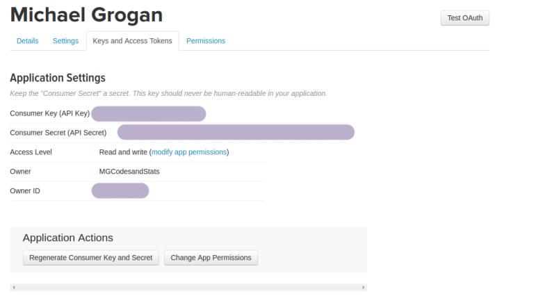 How To Create a Twitter App and API Interface Via Python — SitePoint