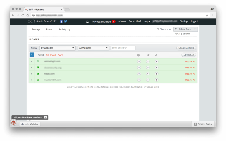 Managing WordPress Updates with InfiniteWP — SitePoint
