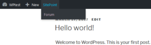 How to Customize the WordPress ToolBar — SitePoint