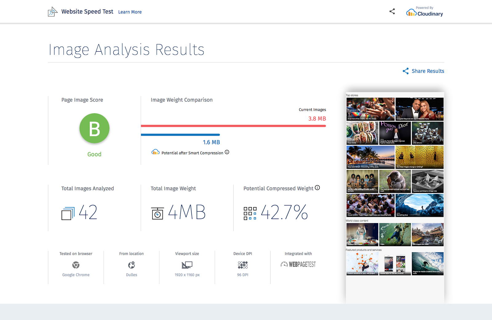 Introducing Website Speed Test: An Image Analysis Tool — SitePoint