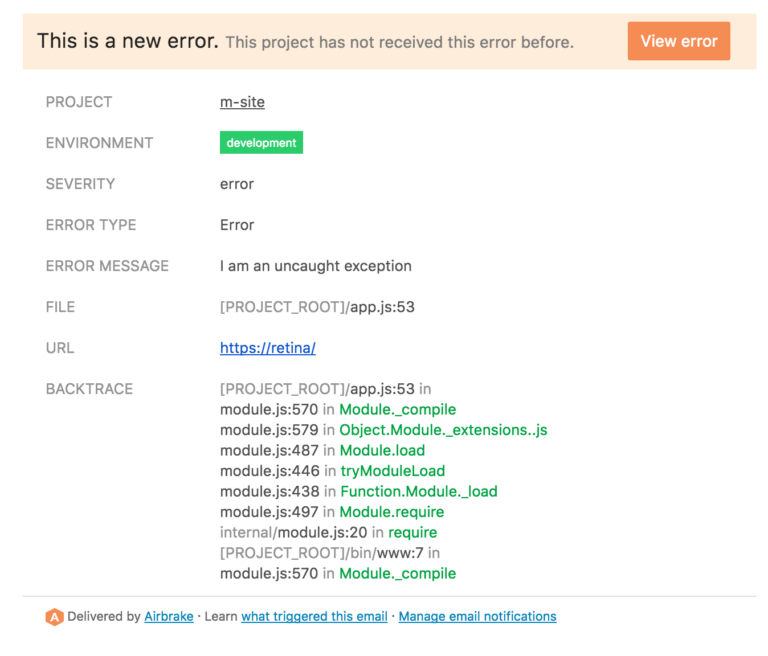 How to Set Up Airbrake Error Monitoring for Your JavaScript App — SitePoint