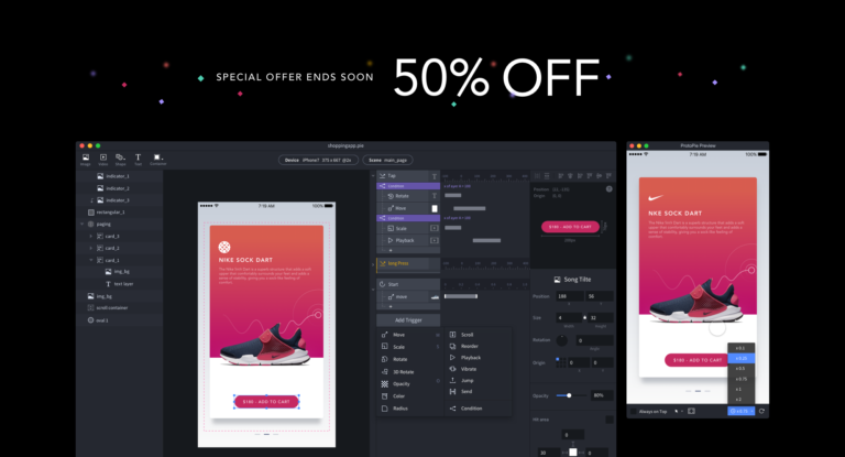 ProtoPie, a prototyping tool that's powerful and easy to use