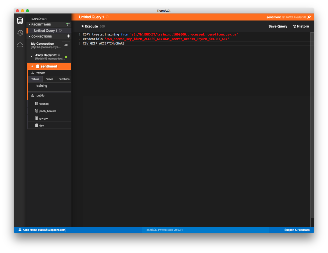 Import Data Into Redshift Using The Copy Command — Sitepoint