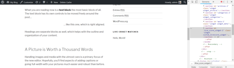 Create a Dynamic Widget in WordPress in Ten Minutes — SitePoint