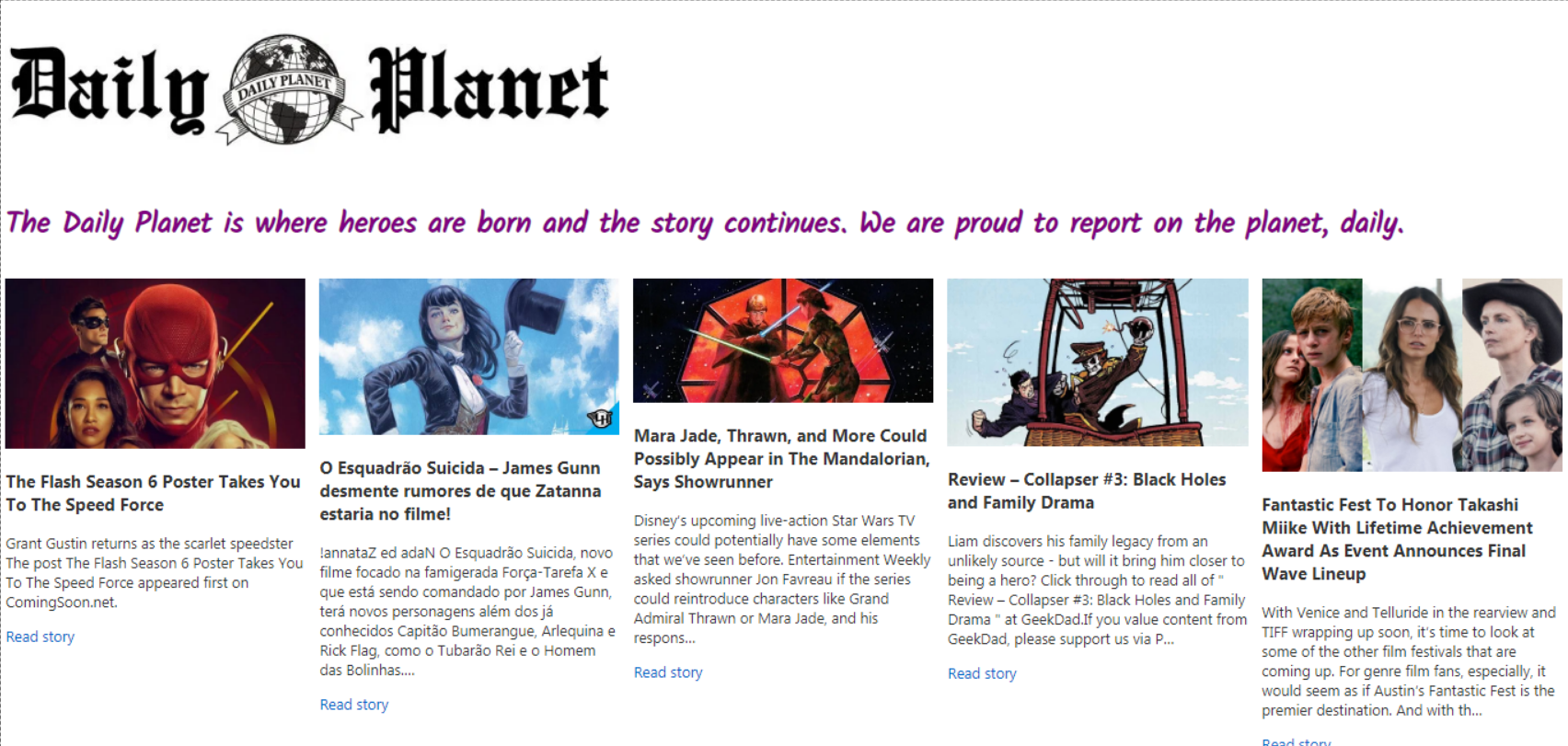 Svelte App Project Build The Daily Planets News App Ui — Sitepoint