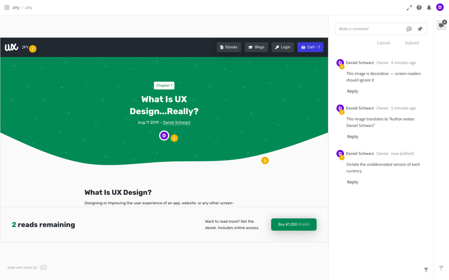 How to Design for Screen Readers with Adobe XD CC — SitePoint