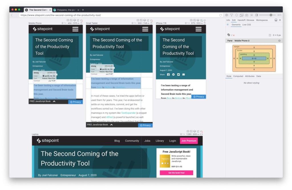 Meet Polypane, a Browser That Makes You Five Times Faster — SitePoint