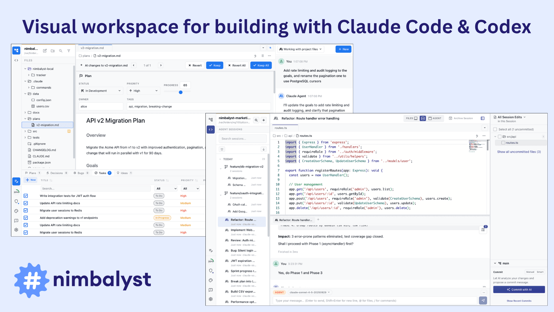 Nimbalyst: The Visual Workspace for Building with Claude Code and Codex