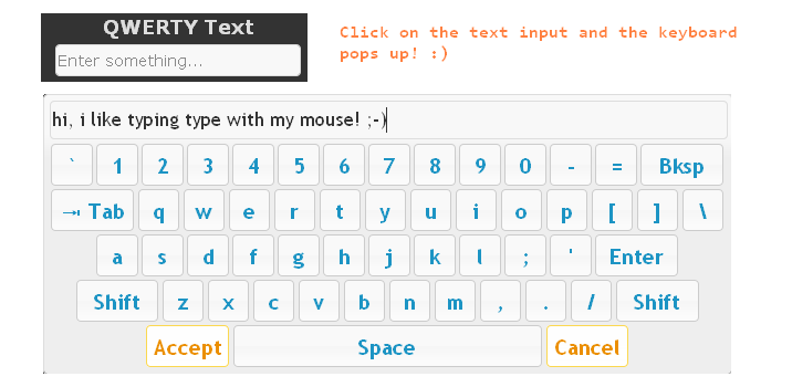 JQuery On Screen Keyboard Plugin Quick 