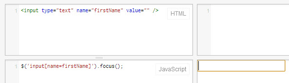 JQuery HTML5 Input Focus And Cursor Positions Quick 